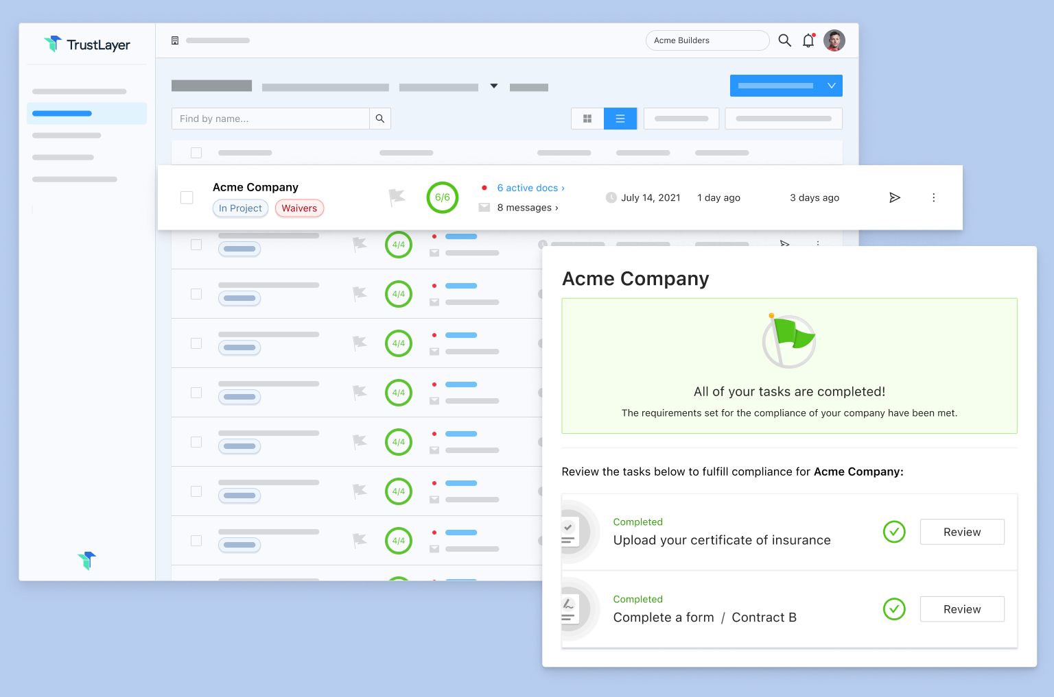 TrustLayer - Log a deal with TrustLayer